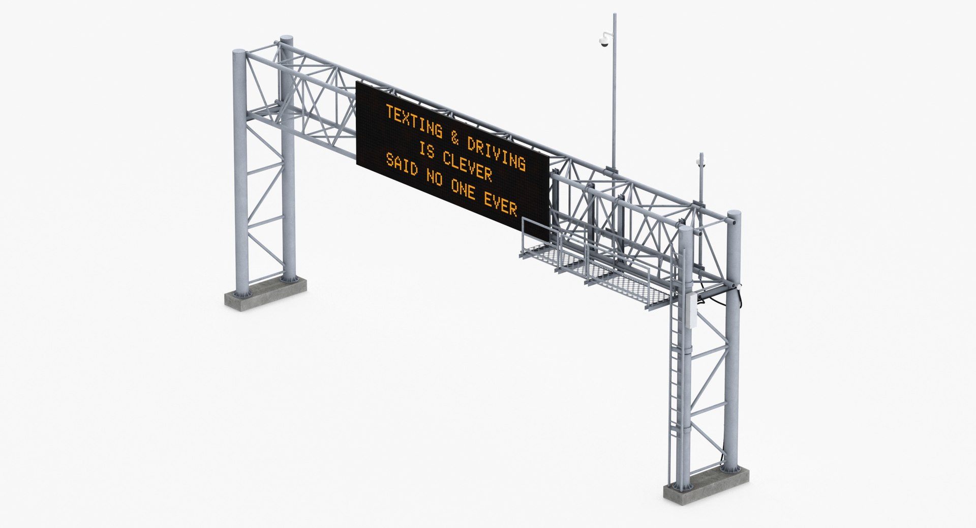 Digital Highway Sign 01 and Blank Version model - TurboSquid 2023063