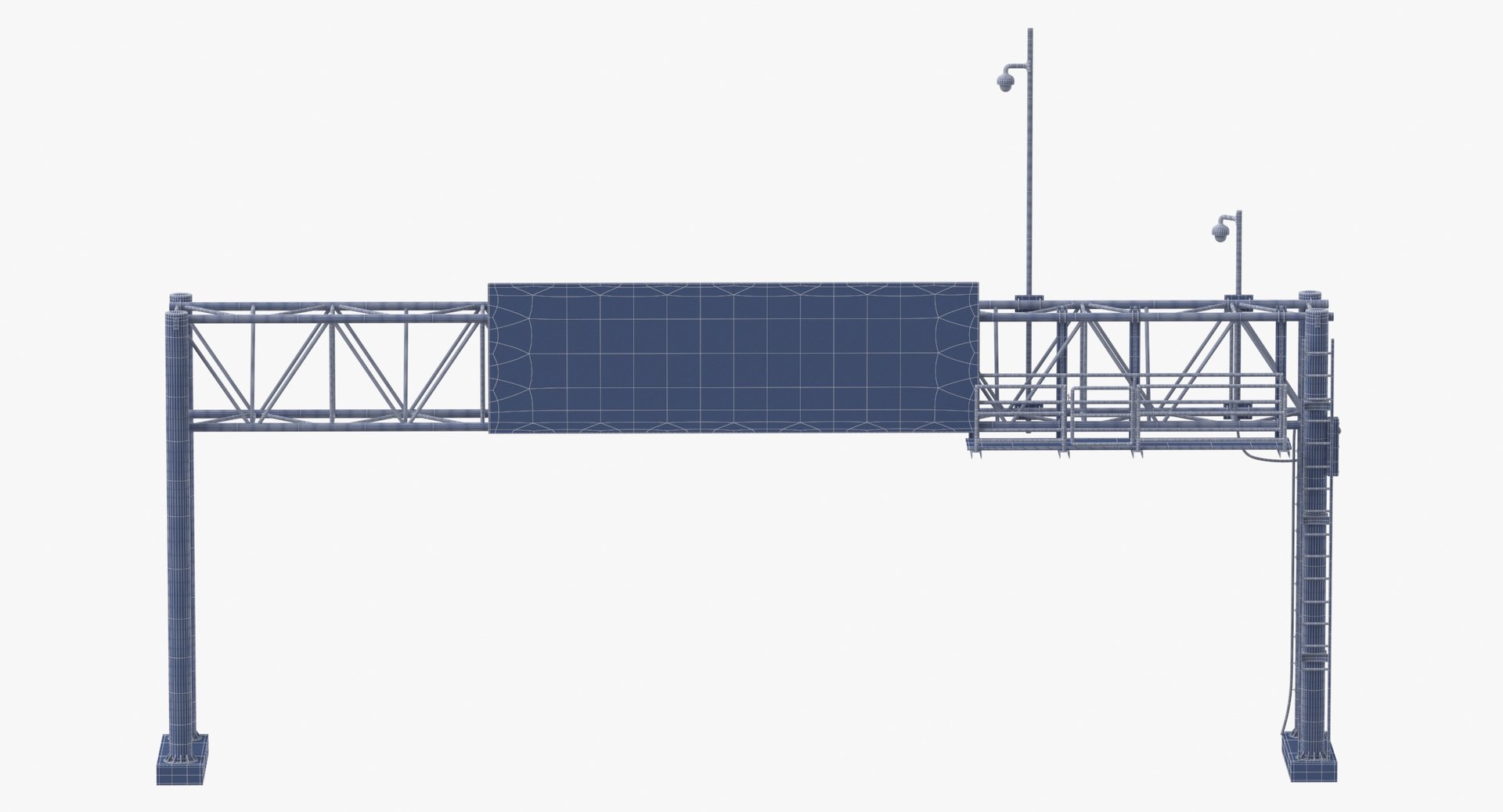 Digital Highway Sign 01 and Blank Version model - TurboSquid 2023063