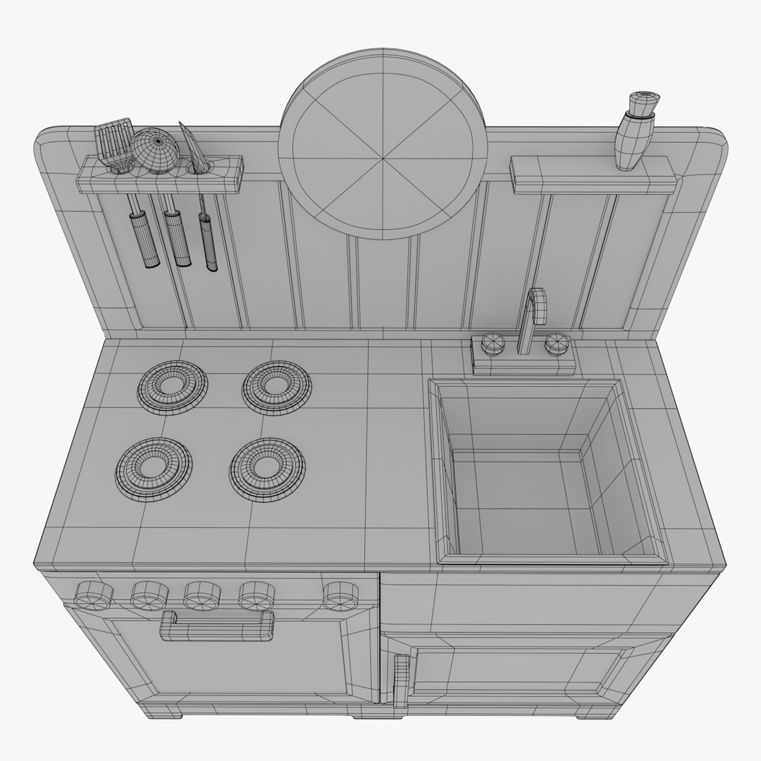 Toy Kitchen 3d 3ds