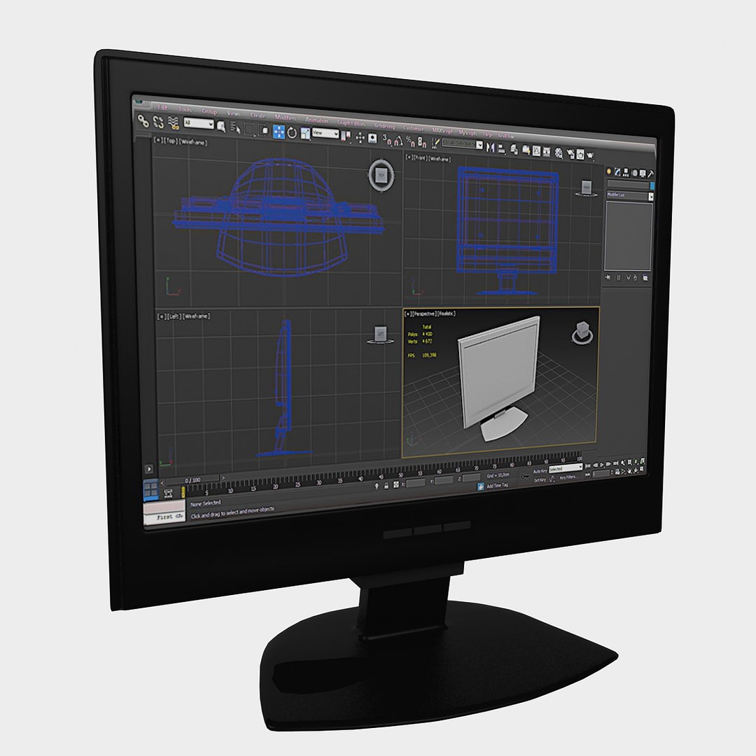 3d Lcd Monitor Model