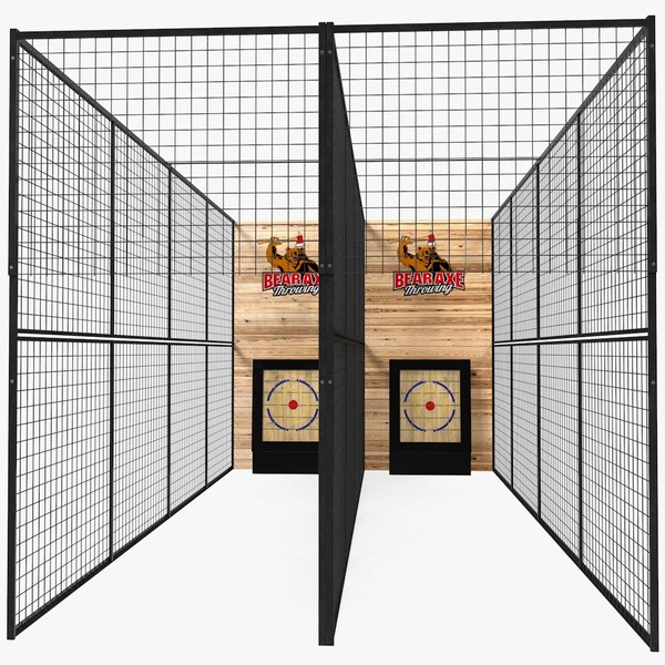 3D bear axe throwing range - TurboSquid 1618972