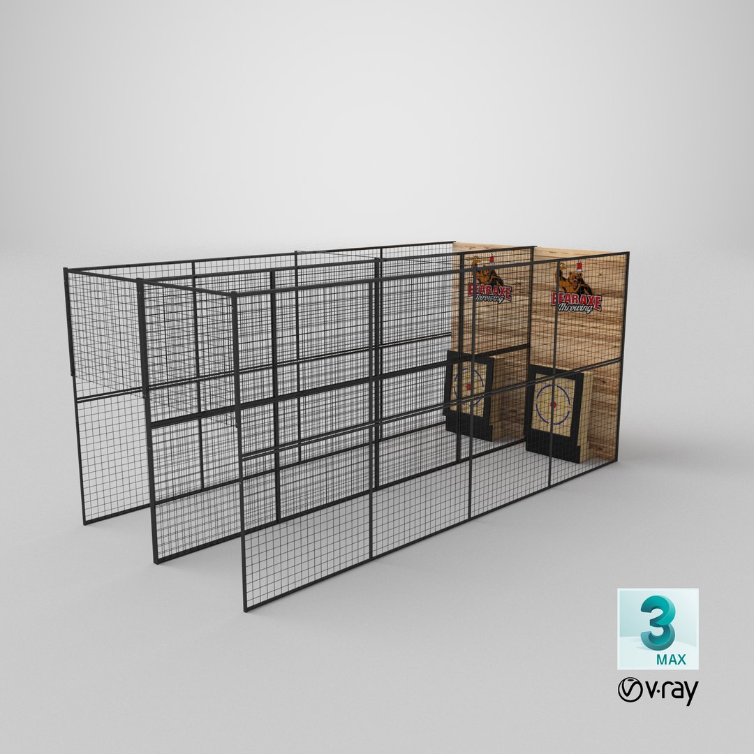 3D Bear Axe Throwing Range - TurboSquid 1618972