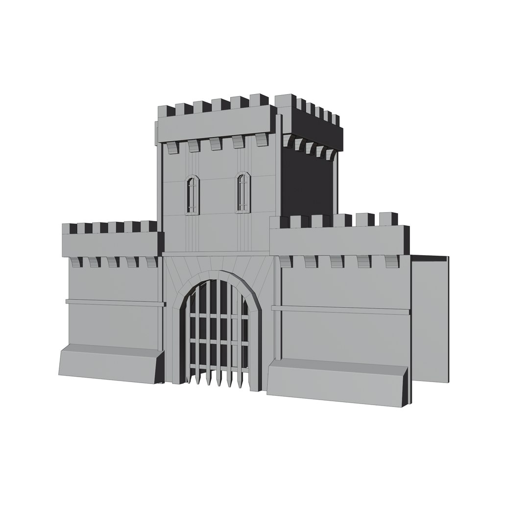 3D Asset Pack Vol 5 - Western Stone Castle - TurboSquid 2228155
