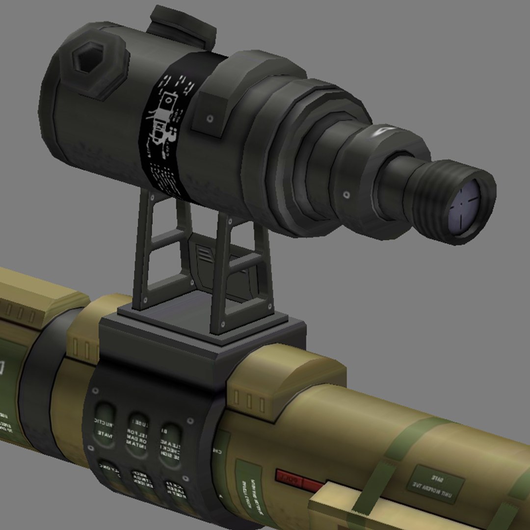Tank-buster Rocket 3d Model