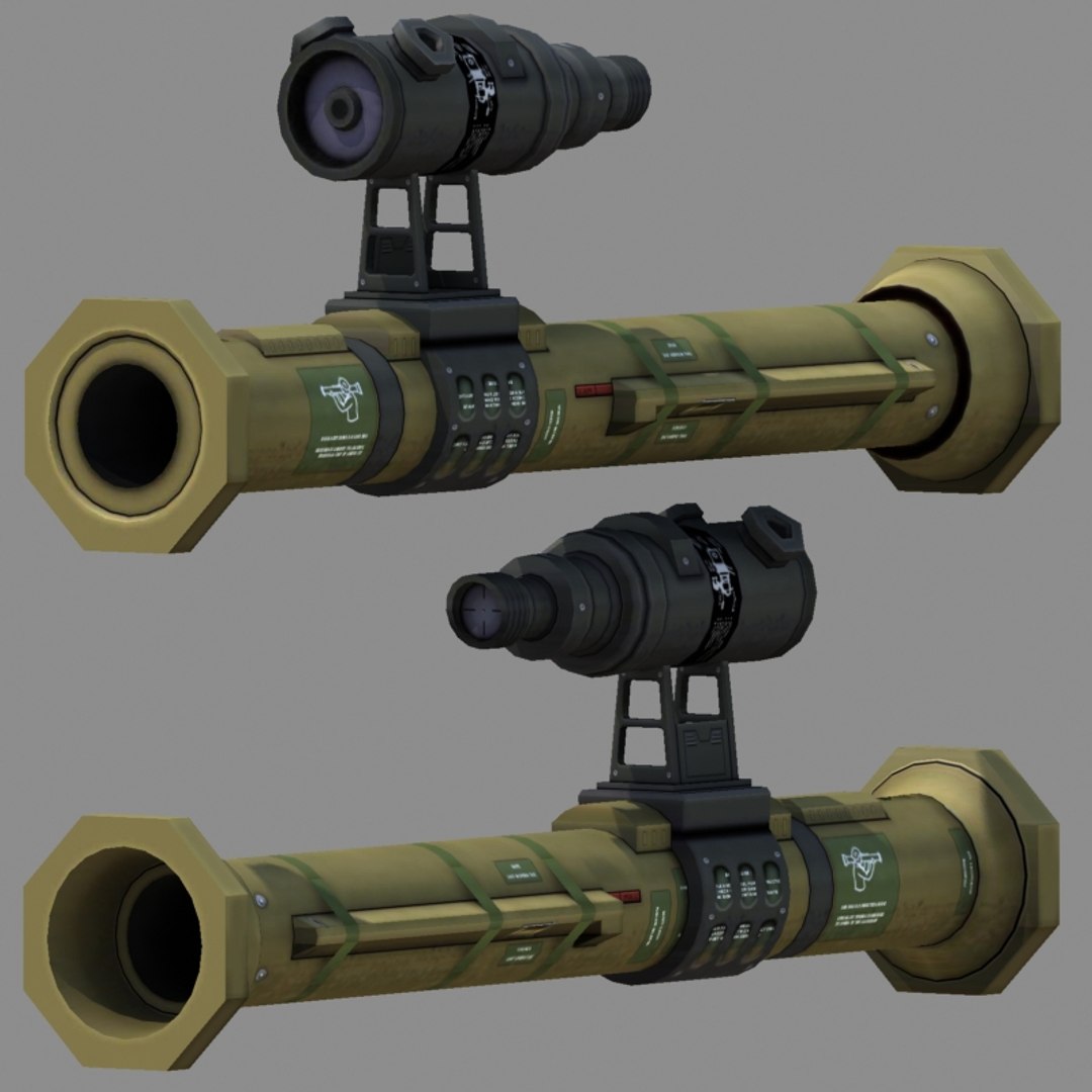 Tank-buster Rocket 3d Model