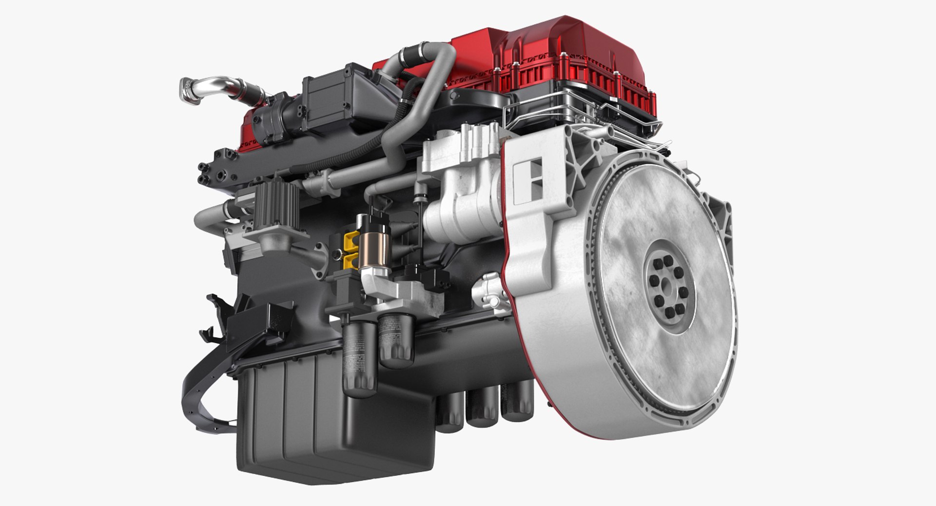 Turbo Diesel Truck Engine 3D - TurboSquid 1292149
