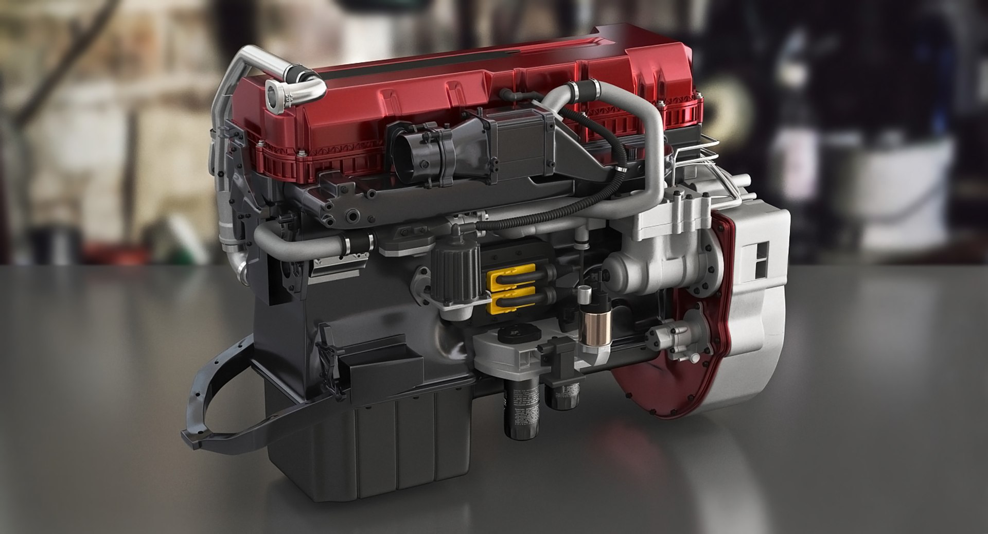 Turbo Diesel Truck Engine 3D - TurboSquid 1292149