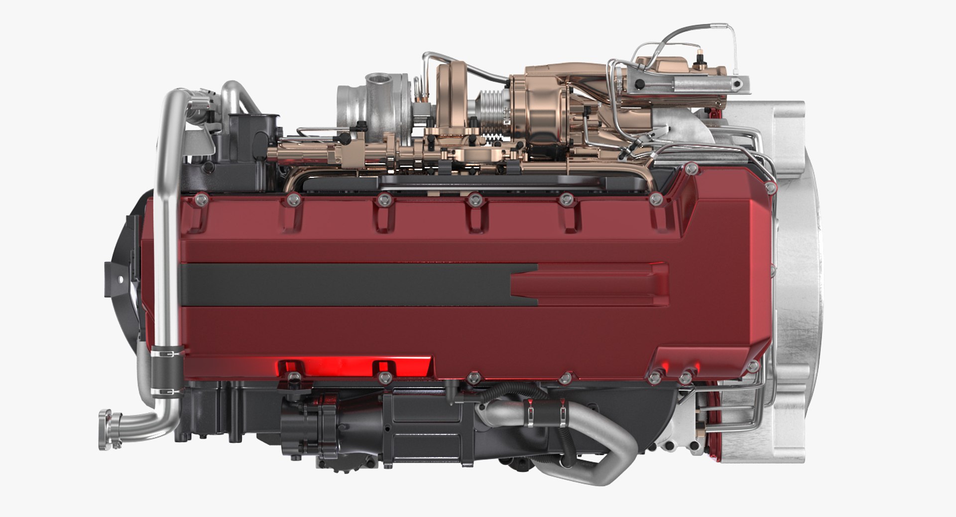 Turbo Diesel Truck Engine 3D - TurboSquid 1292149