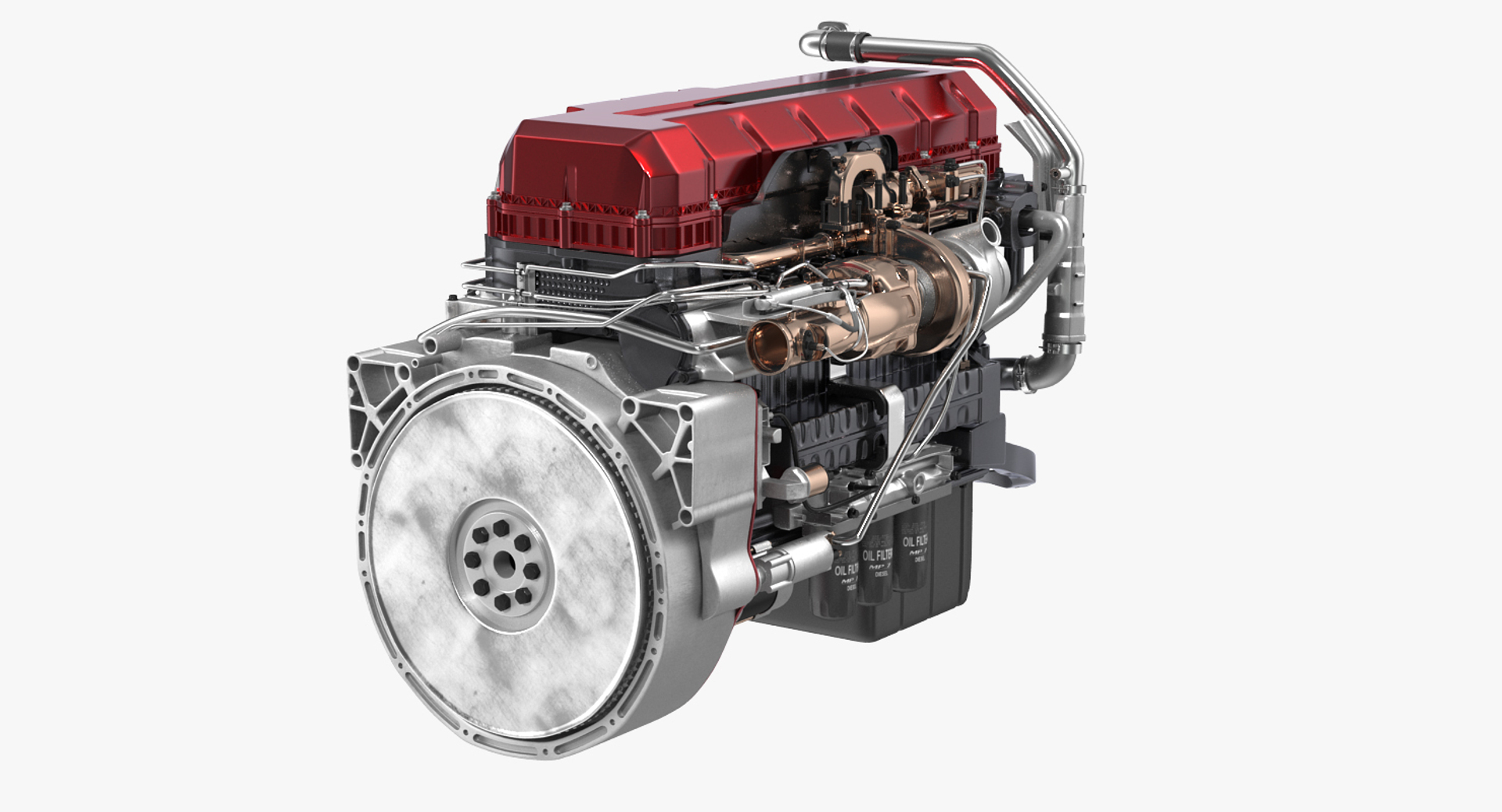 Turbo Diesel Truck Engine 3D - TurboSquid 1292149