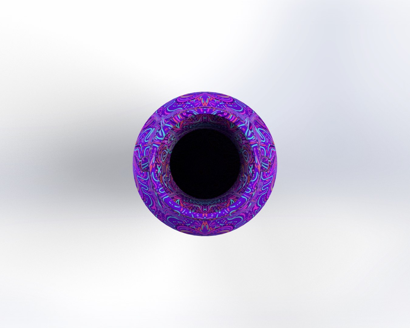 3D model patterned purple vase - TurboSquid 1949820
