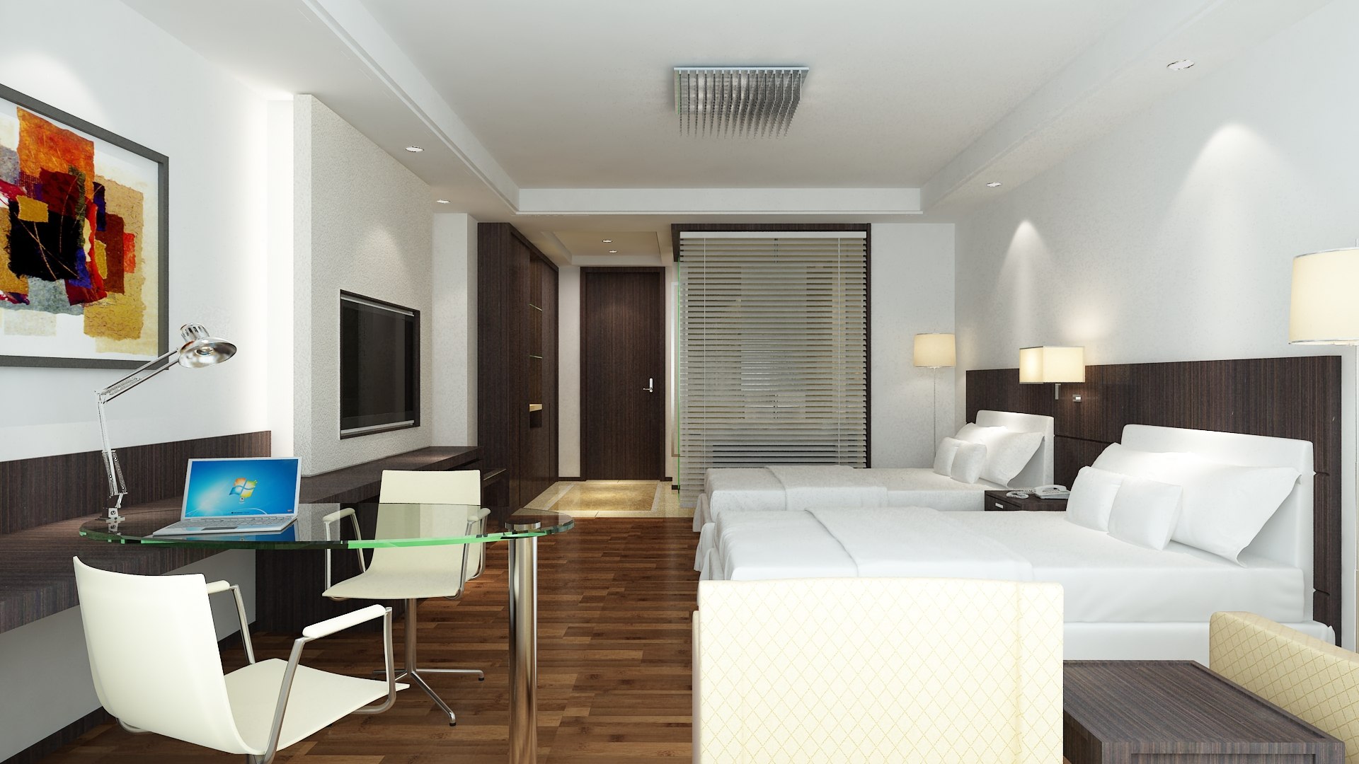 Hotel Room 02 model - TurboSquid 2104798