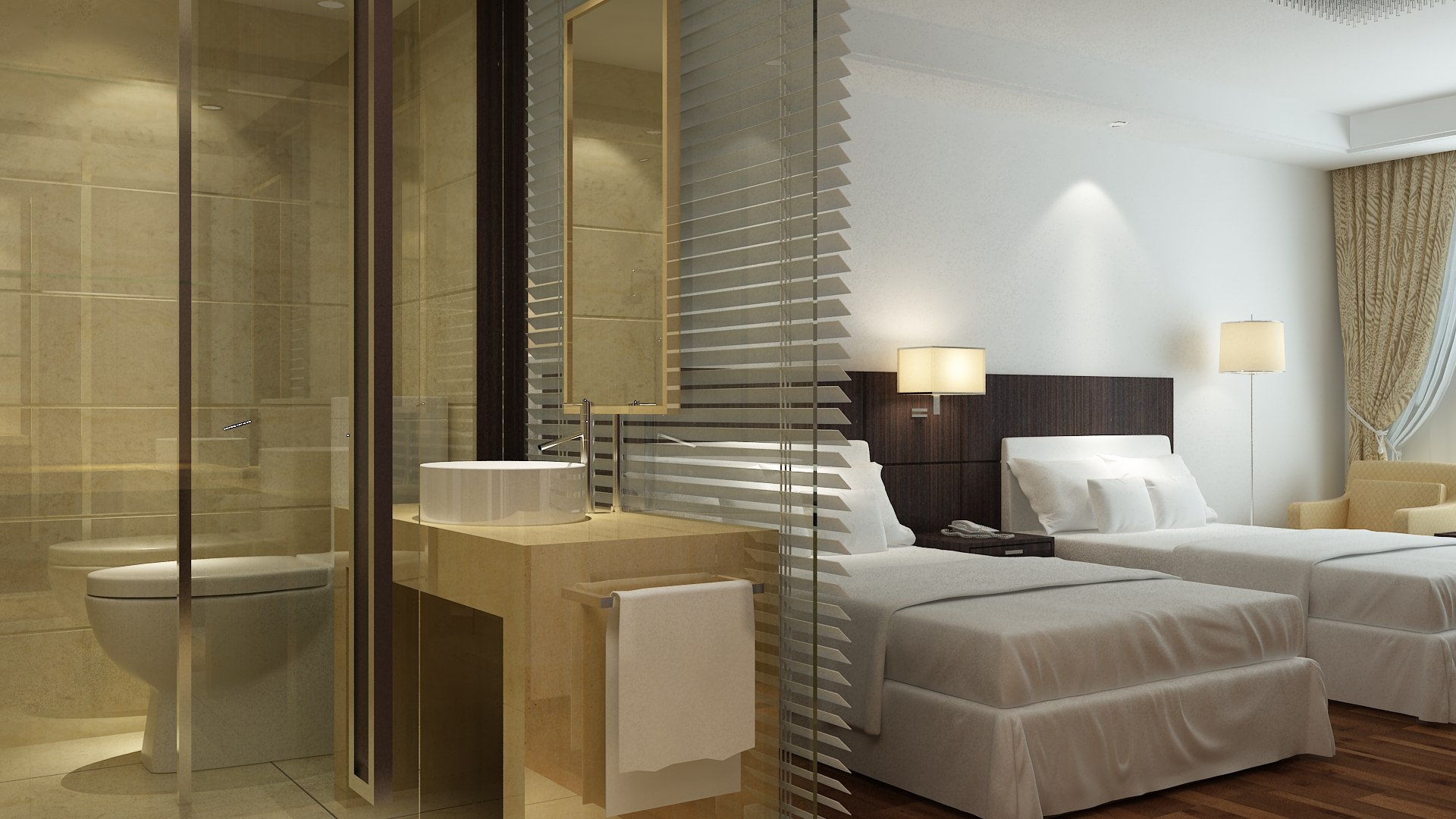 Hotel Room 02 model - TurboSquid 2104798