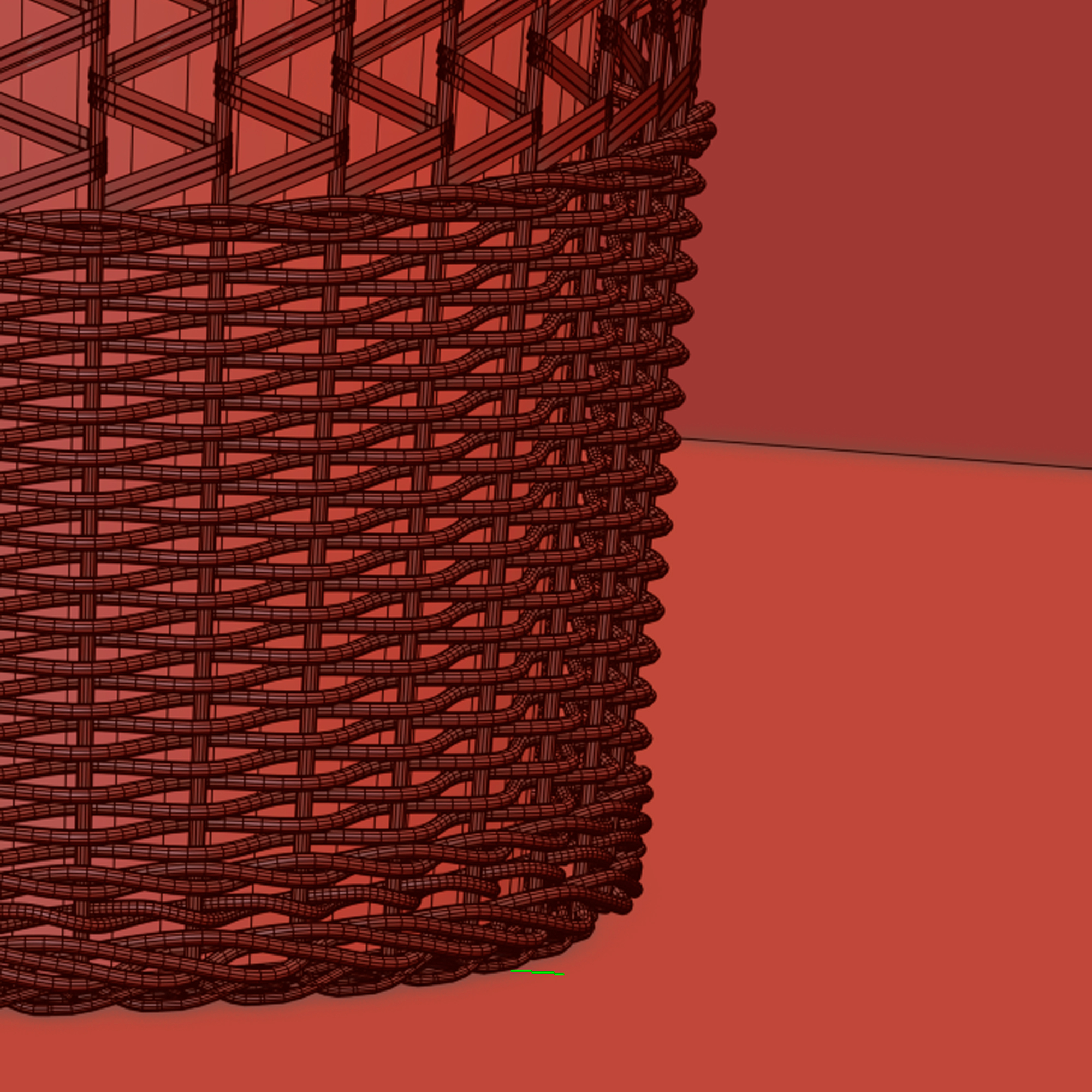 3D Wicker basket model - TurboSquid 2017027