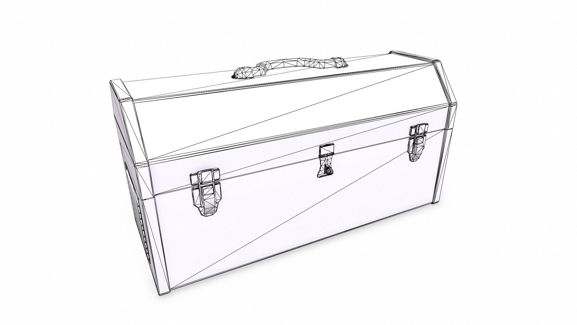 Free Old Metal Tool Box Low-poly PBR Model - TurboSquid 2287189