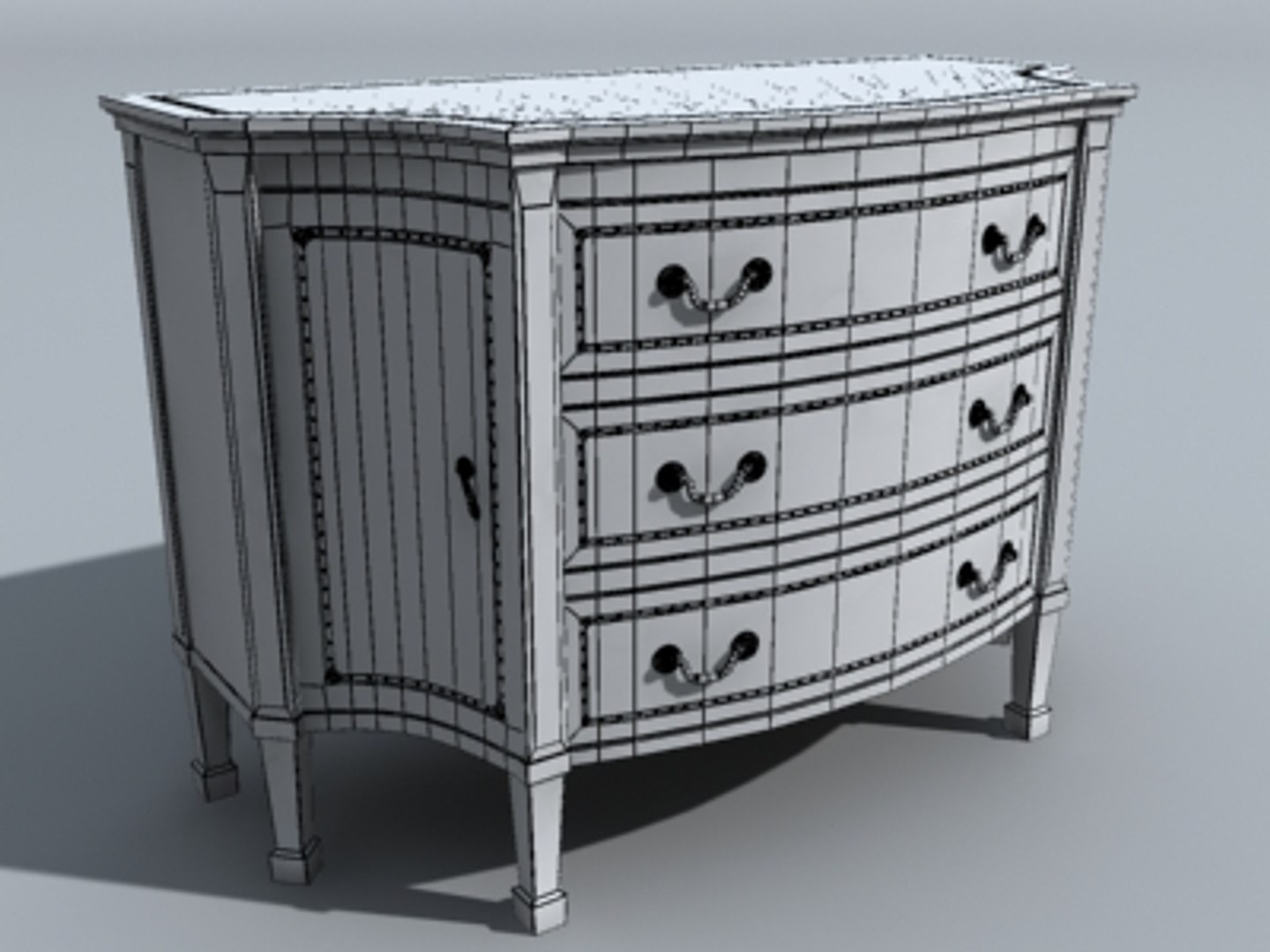 3d model dresser furniture