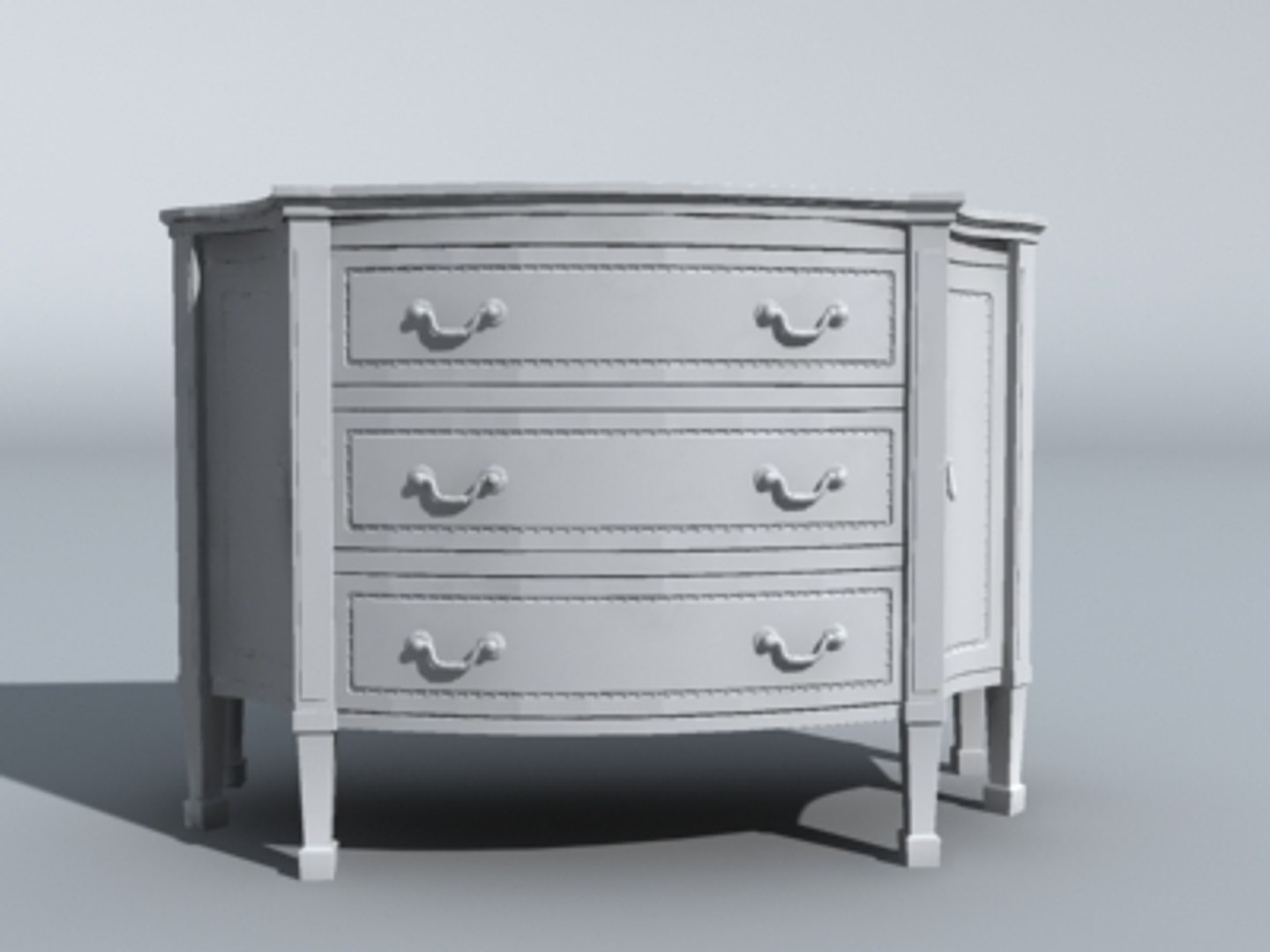 3d model dresser furniture