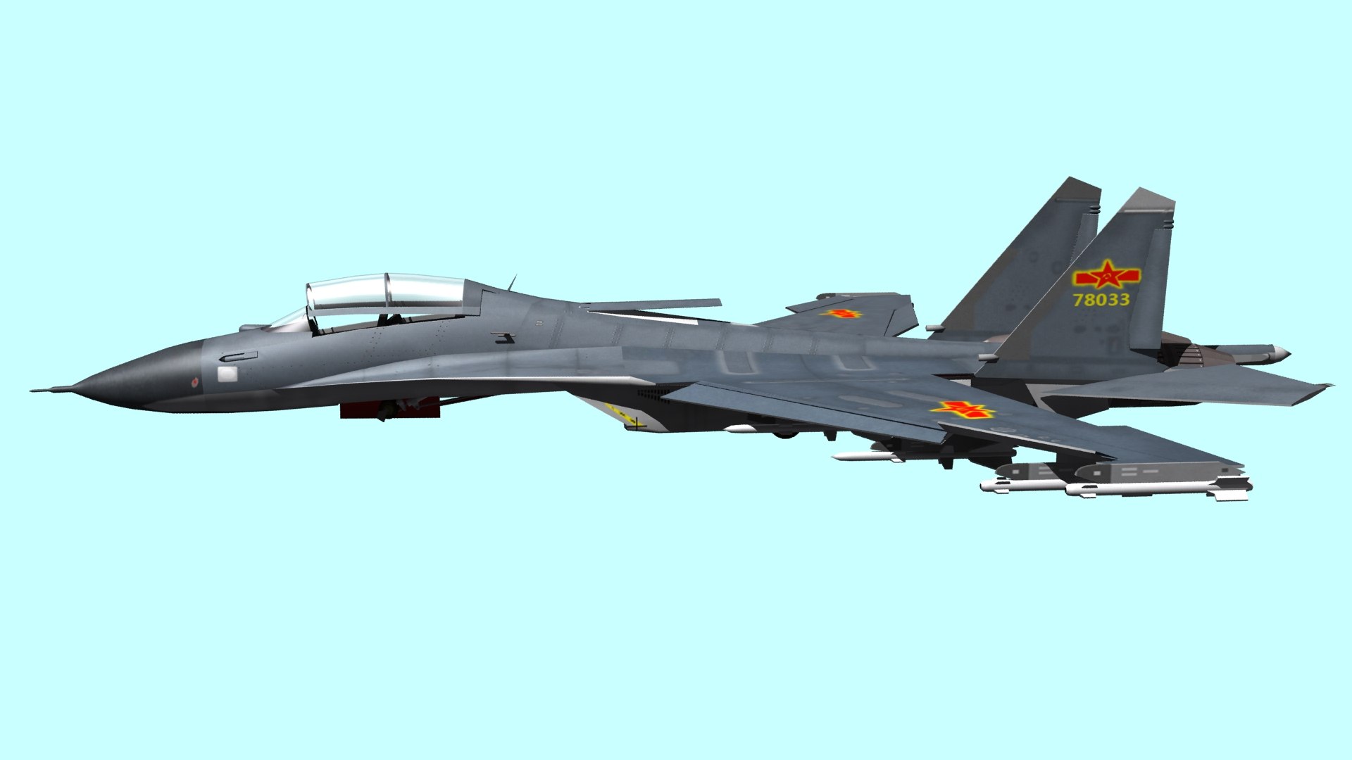 Sukhoi Su-30 mkk model - TurboSquid 1968764
