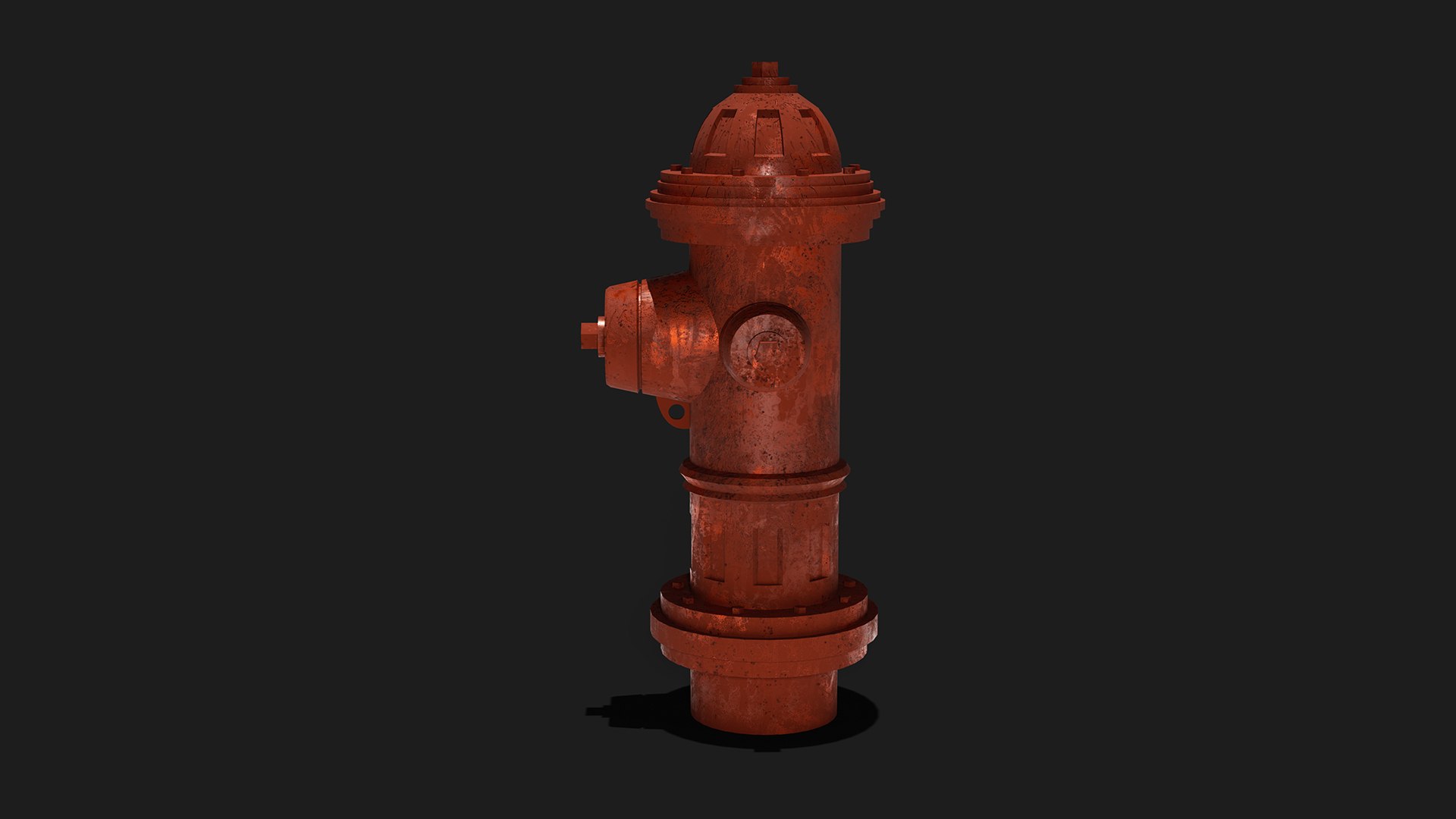3D Fire Hydrant Realistic 3D Model PBR Textures Game Ready Low Poly ...
