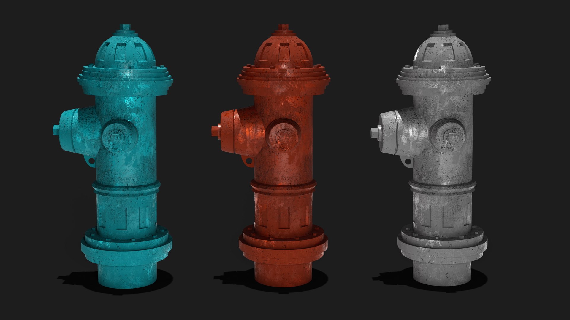3D Fire Hydrant Realistic 3D Model PBR Textures Game Ready Low Poly - TurboSquid 2395301
