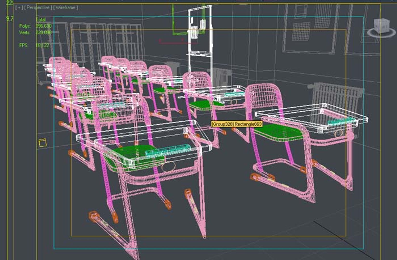 Class Room Classroom 3d Model