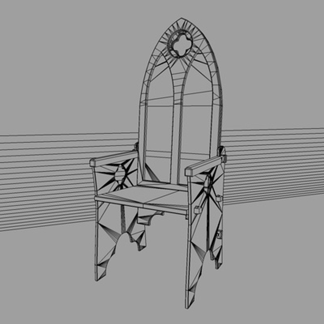 Gothic Chair 3d Model