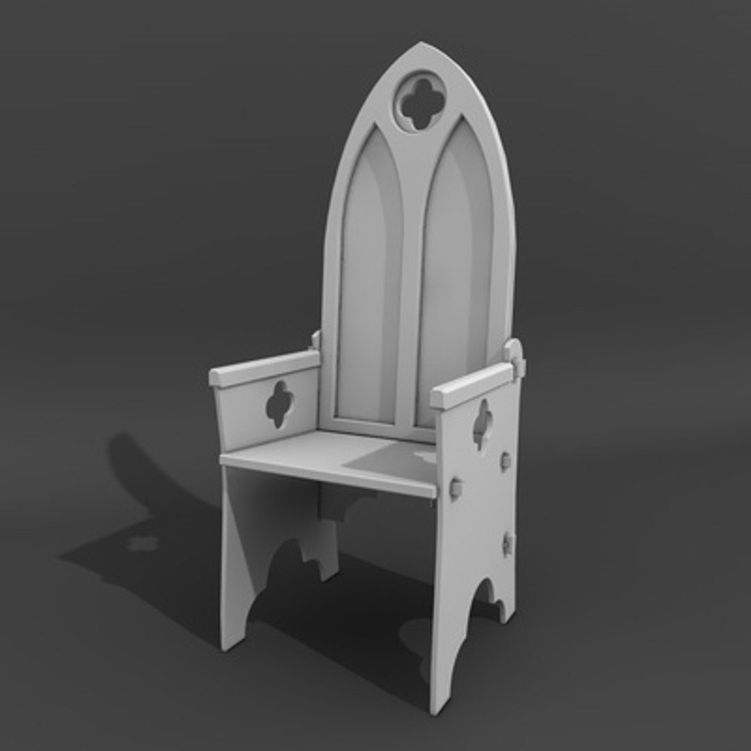 Gothic Chair 3d Model