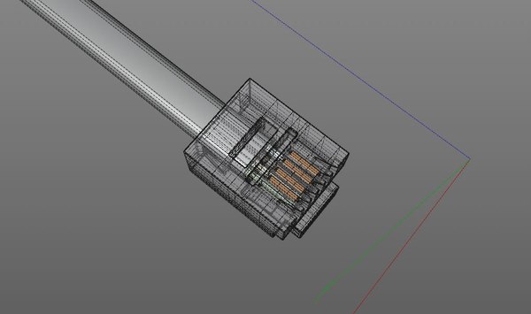3D connector rj11 model - TurboSquid 1310378