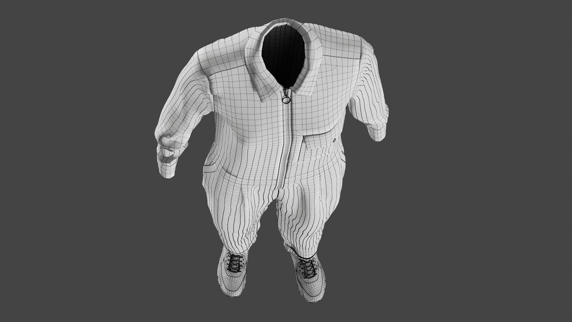 Mesh Women S Overalls 3D Model - TurboSquid 1615639