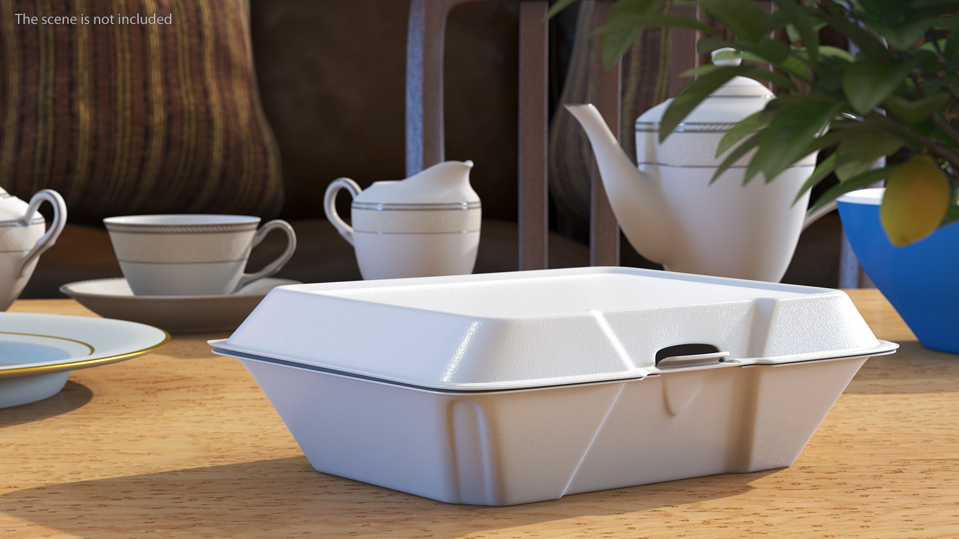 3D Disposable Food Tray Closed Model - TurboSquid 1942062