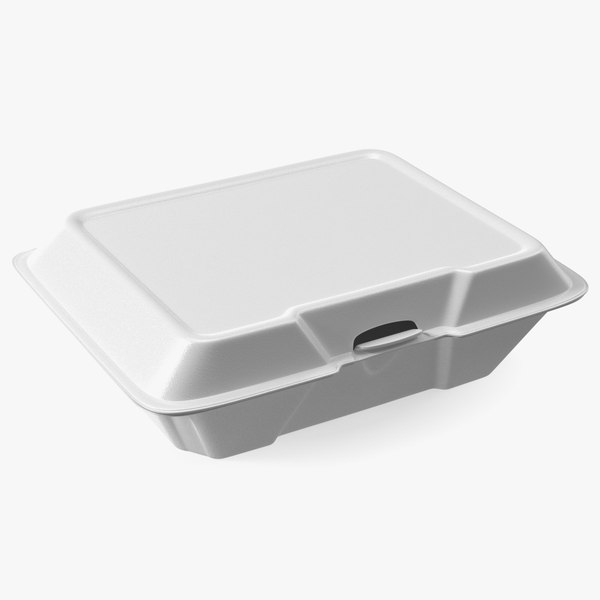3D Disposable Food Tray Closed model - TurboSquid 1942062