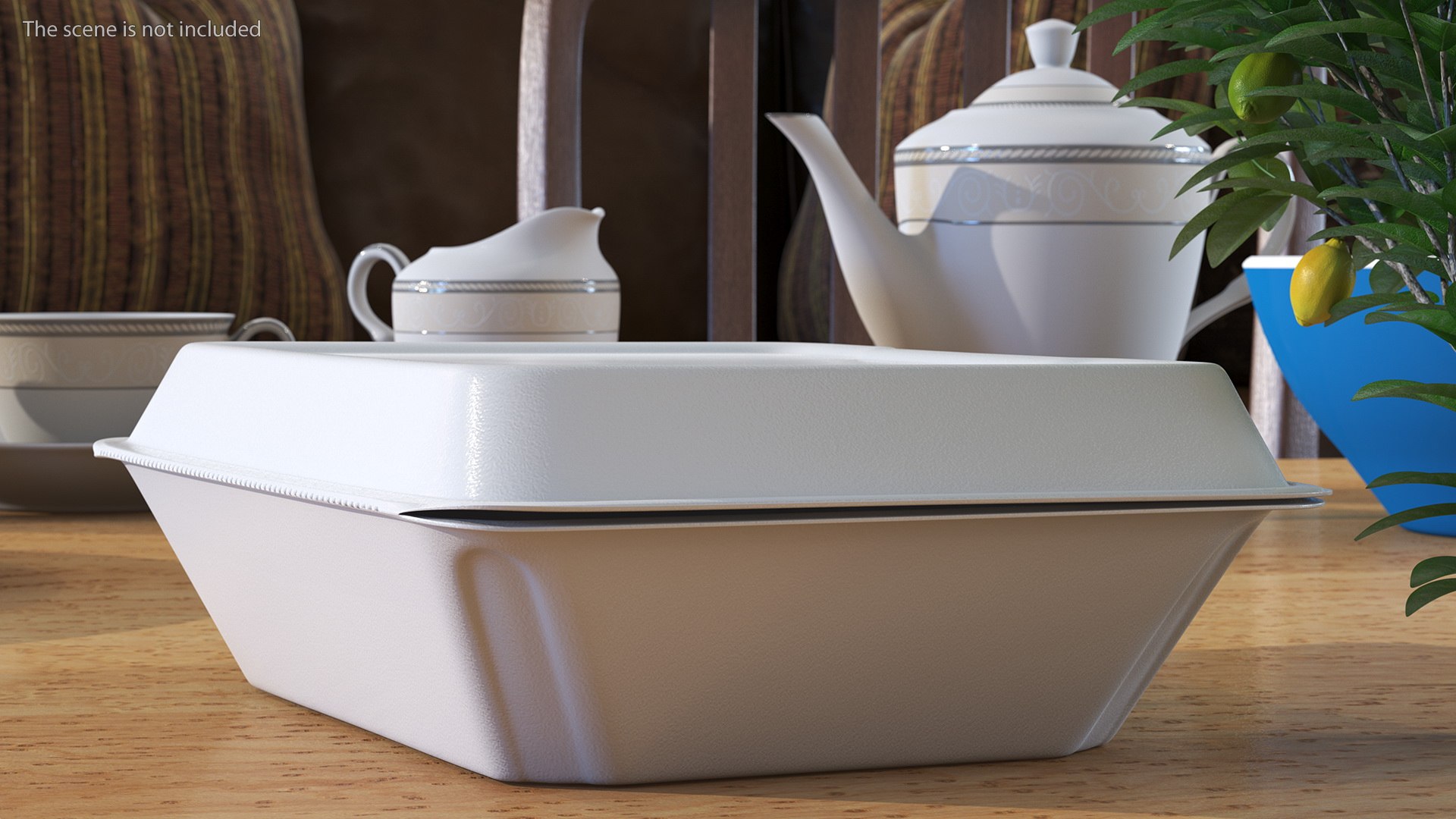 3D Disposable Food Tray Closed Model - TurboSquid 1942062