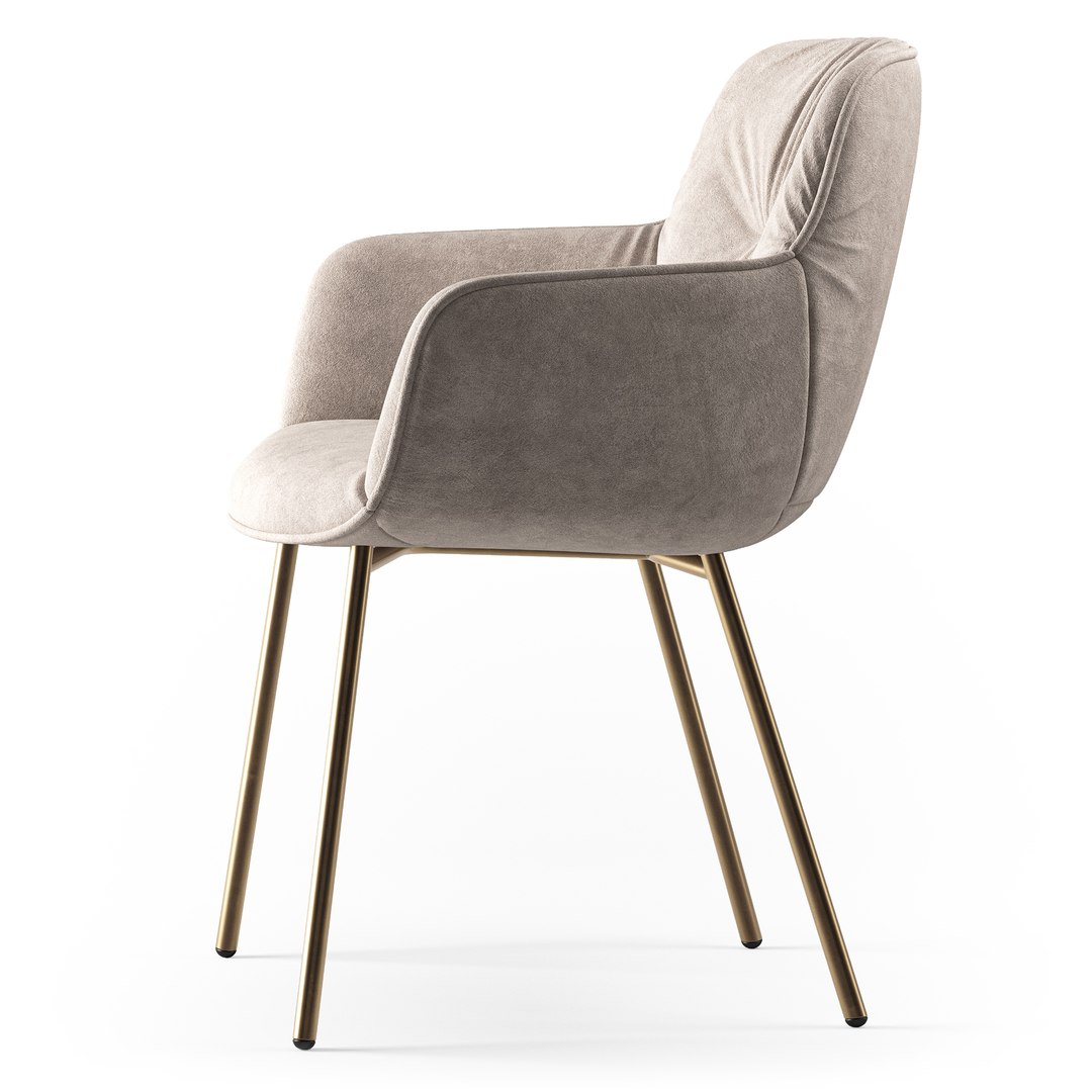 Calligaris Cocoon Soft Metal Legs Armchair 3D - TurboSquid 1987803