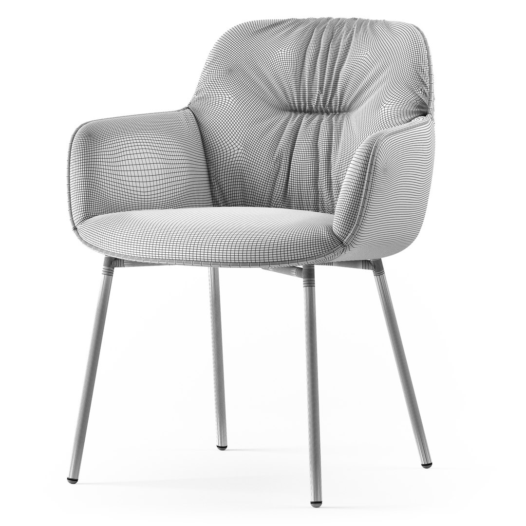 Calligaris Cocoon Soft Metal Legs Armchair 3D - TurboSquid 1987803