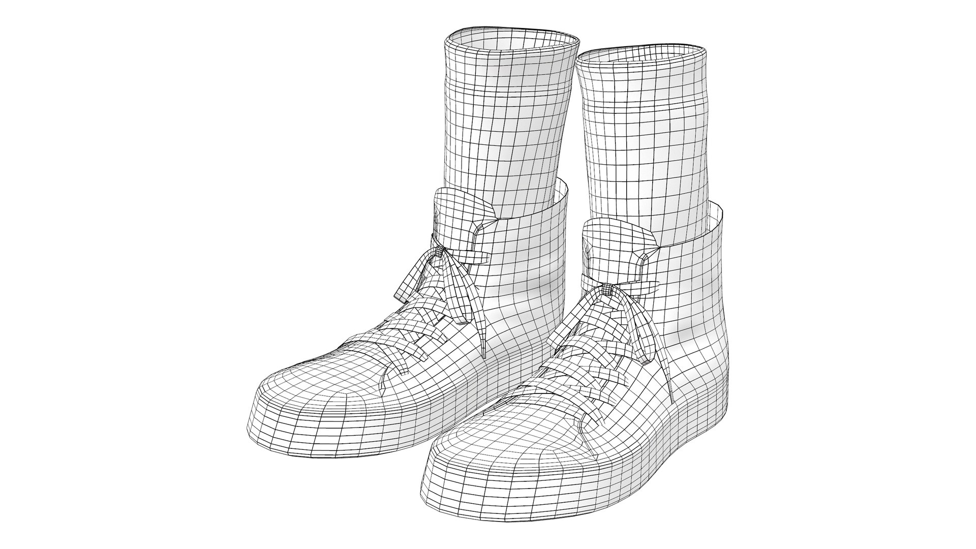 Shoes and Socks 3D model - TurboSquid 1829815