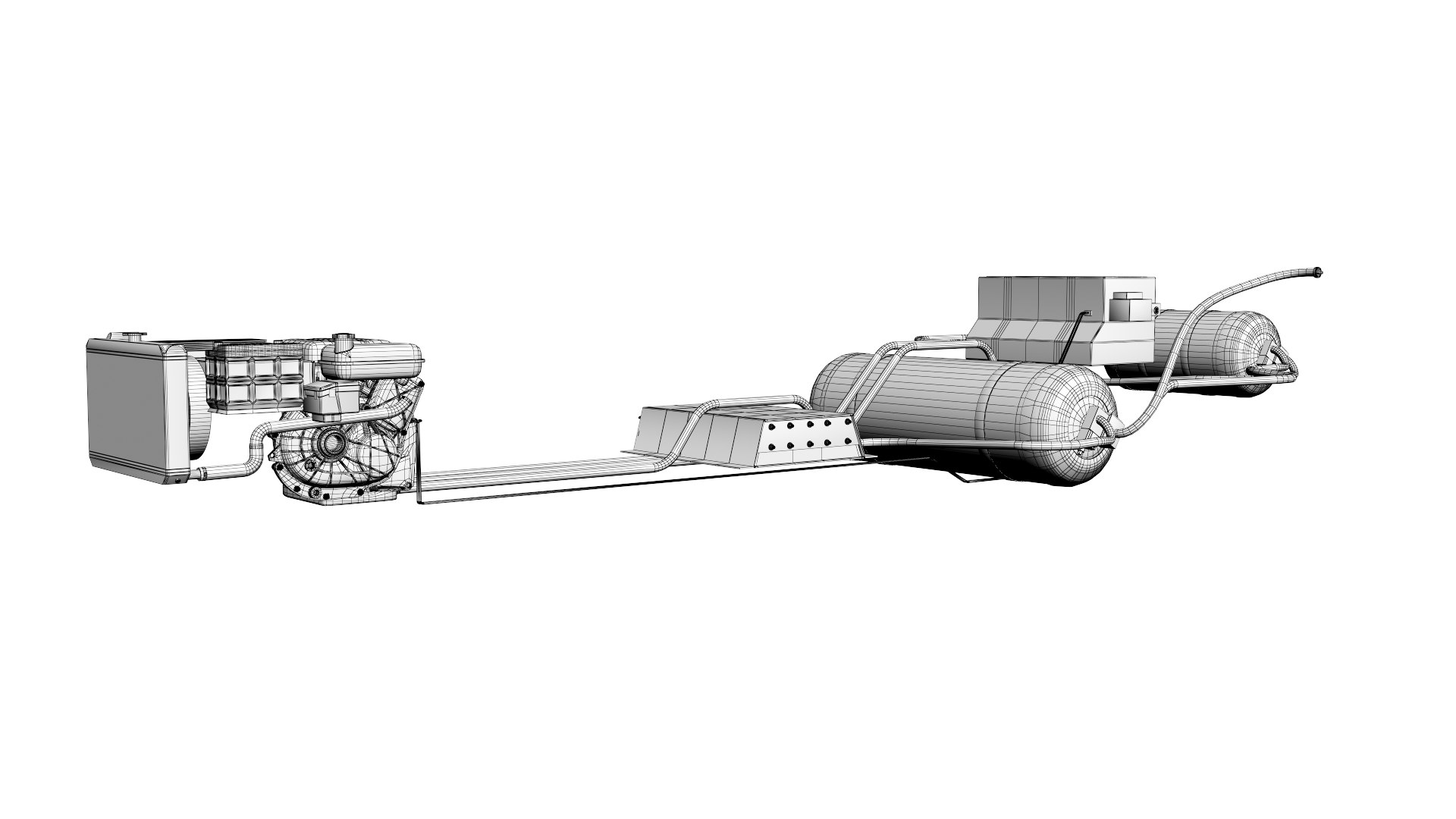 Hydrogen Fuel System Model - TurboSquid 2019732