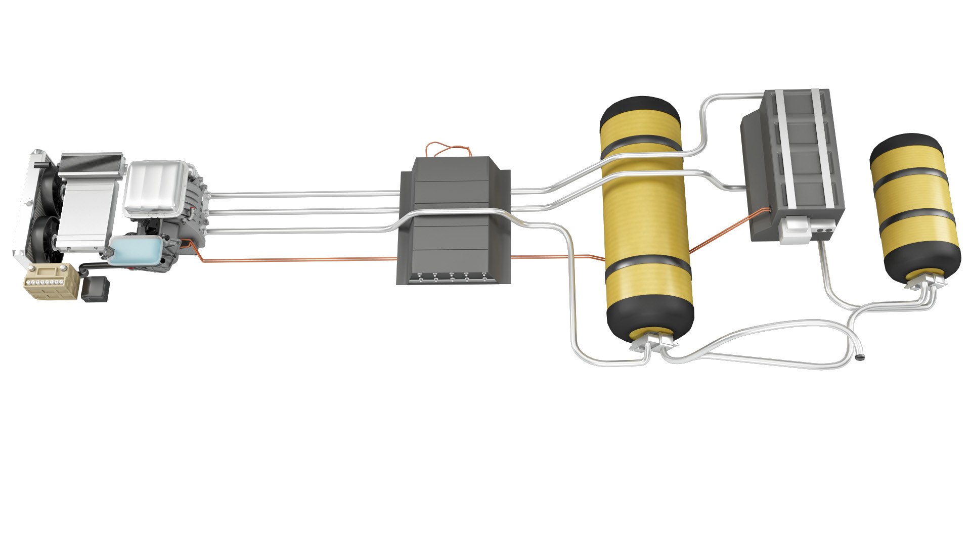 Hydrogen Fuel System Model - TurboSquid 2019732