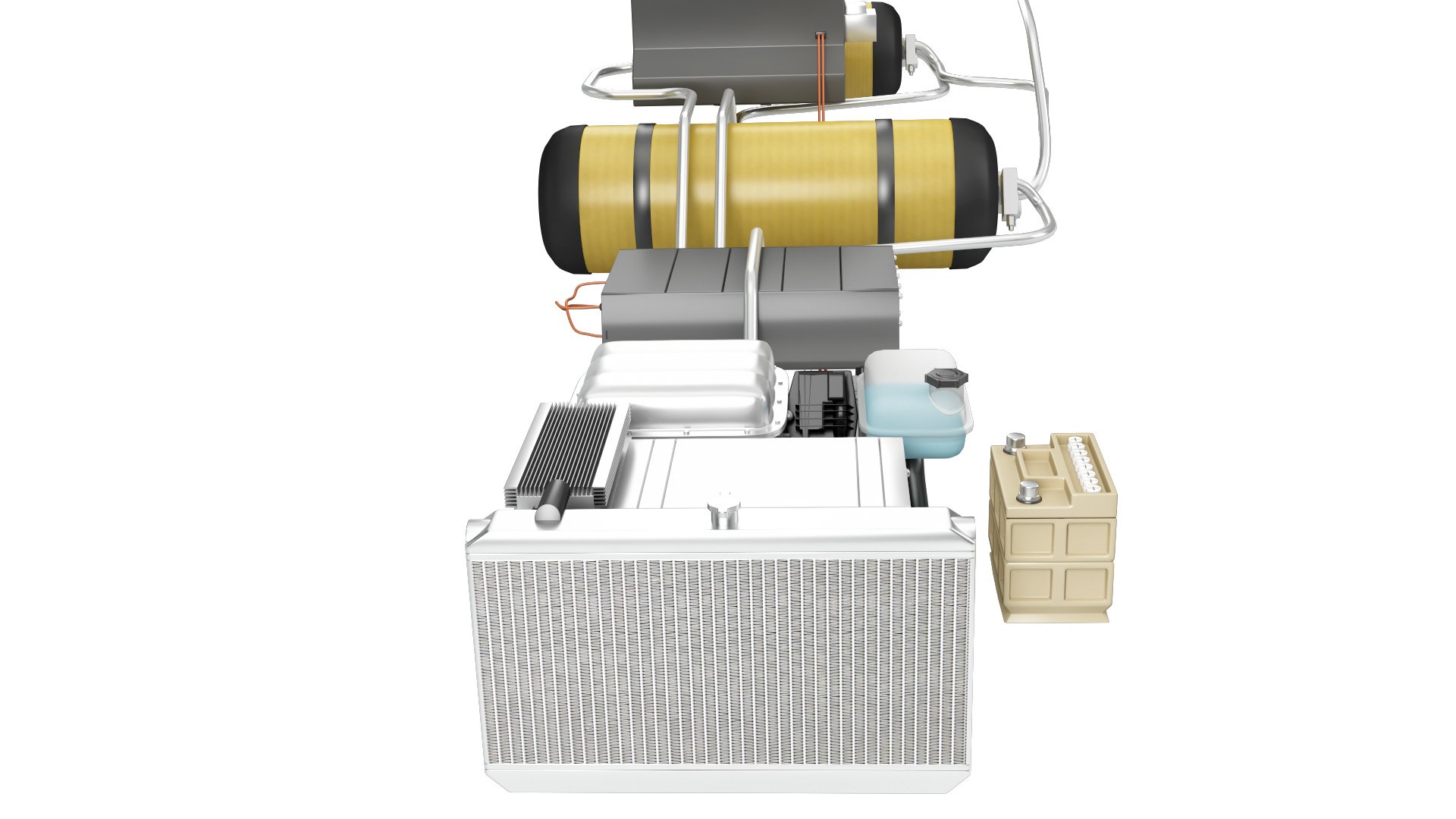 Hydrogen Fuel System Model - TurboSquid 2019732