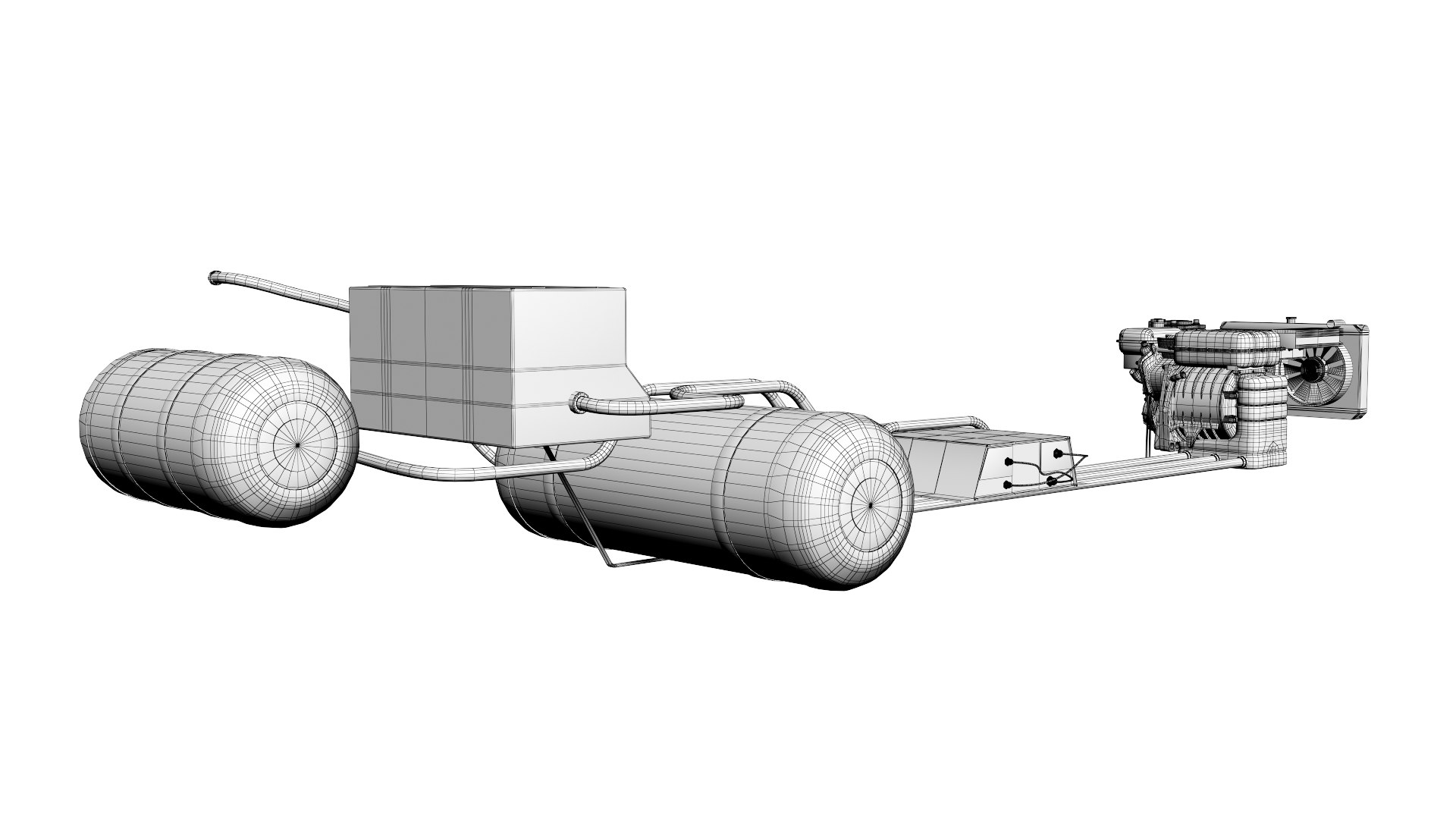 Hydrogen Fuel System Model - TurboSquid 2019732