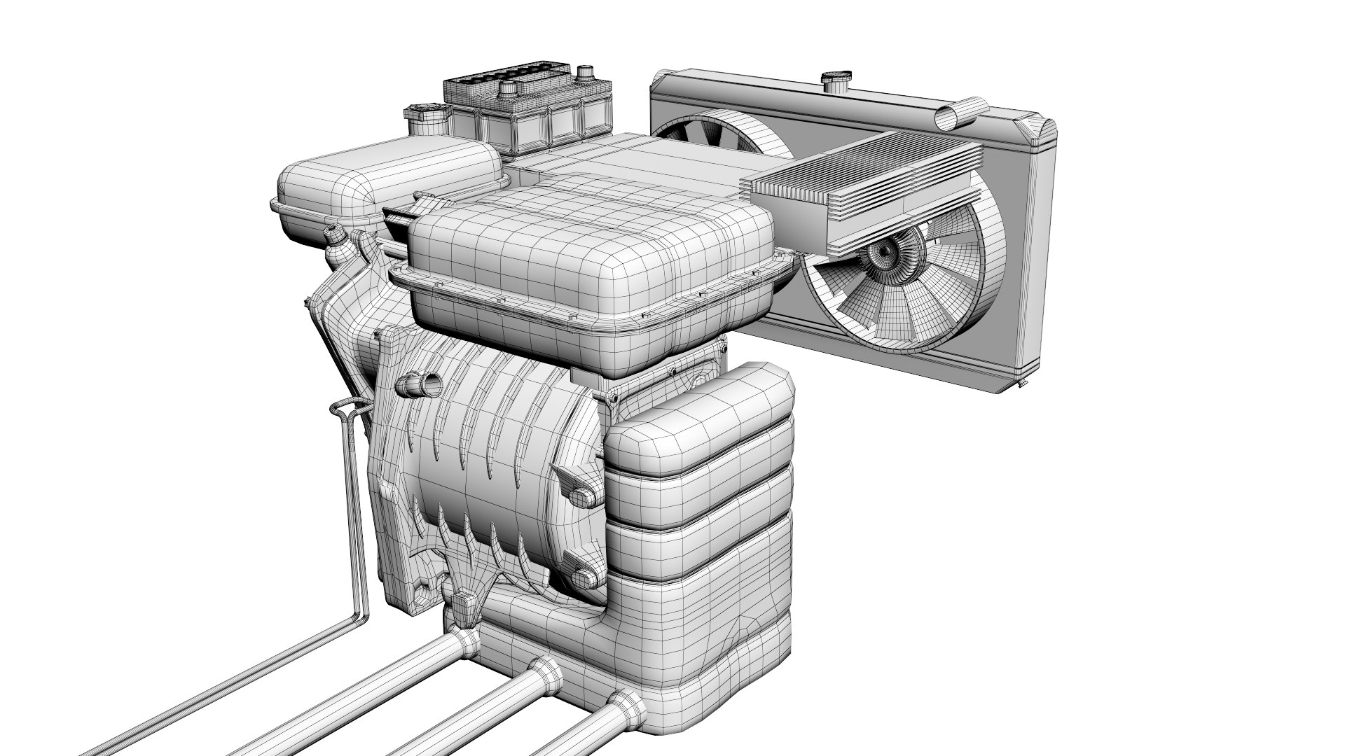 Hydrogen Fuel System Model - TurboSquid 2019732