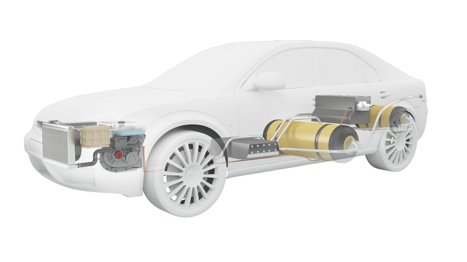 Hydrogen Fuel System Model - TurboSquid 2019732