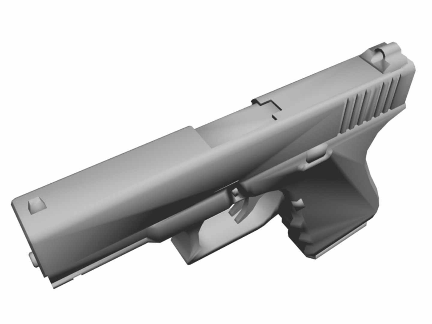 glock 19 pistol 3d model