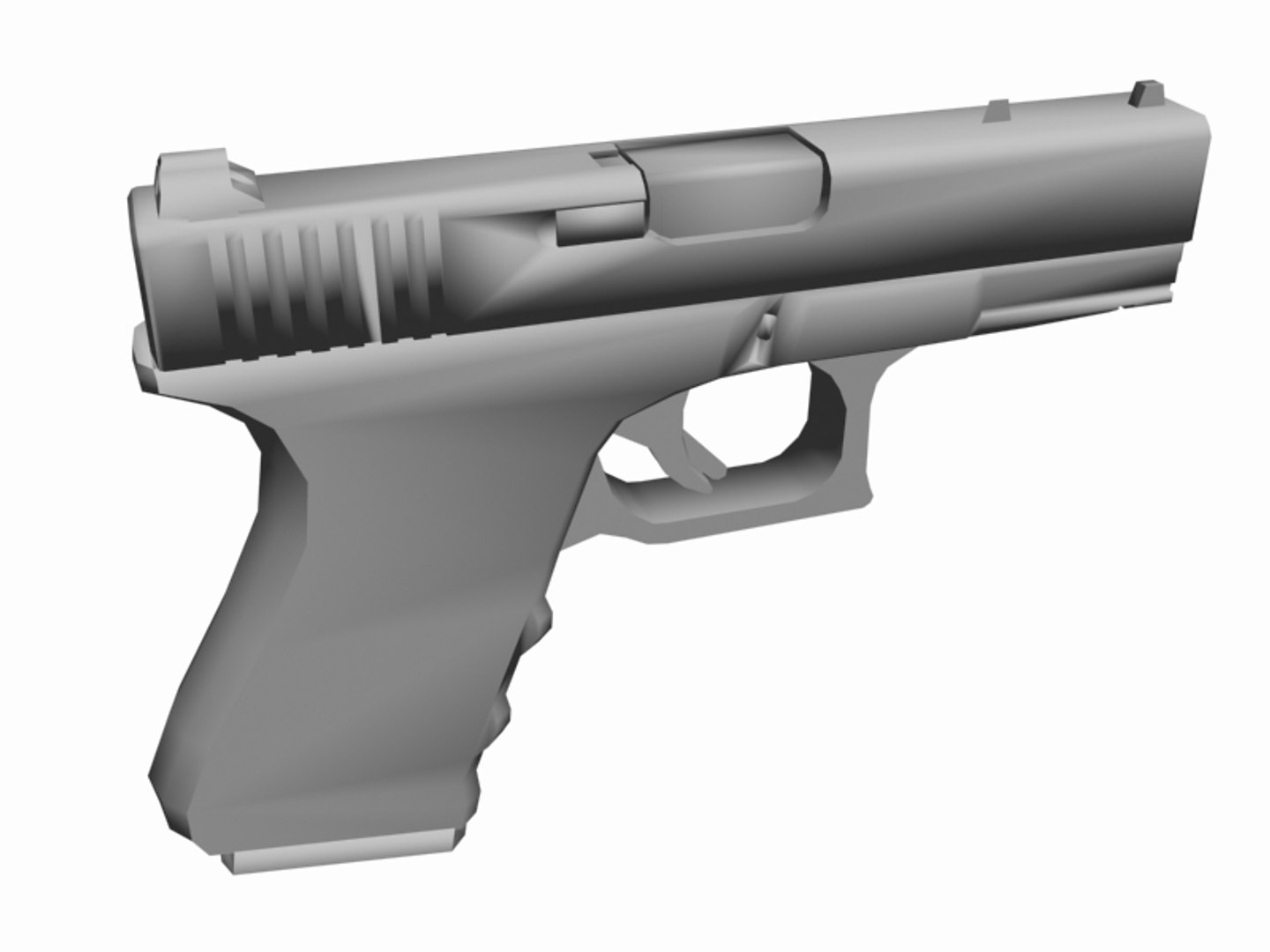 glock 19 pistol 3d model