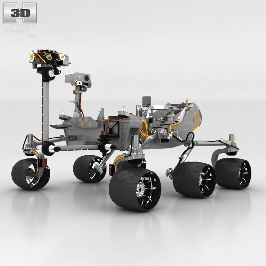 curiosity mars rover 3d model