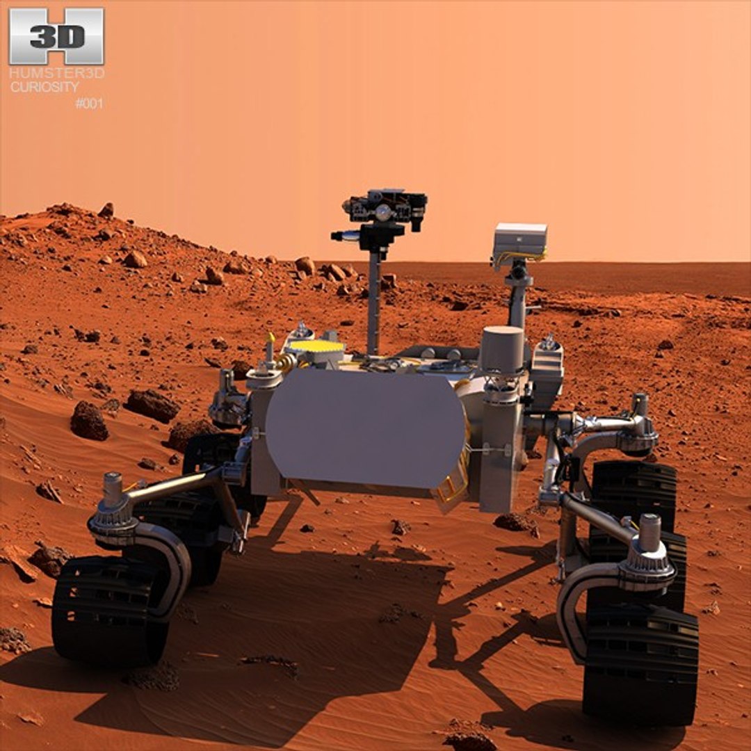 curiosity mars rover 3d model