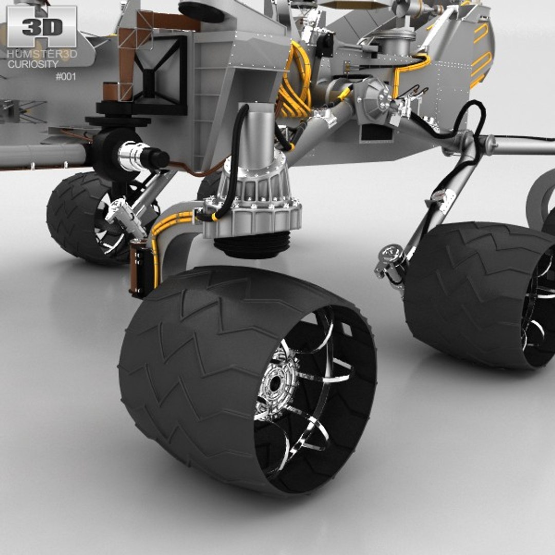curiosity mars rover 3d model