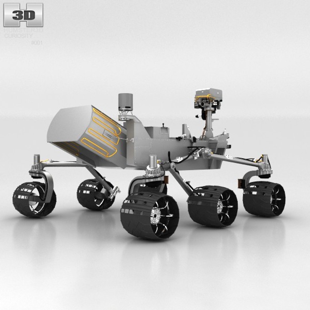 curiosity mars rover 3d model