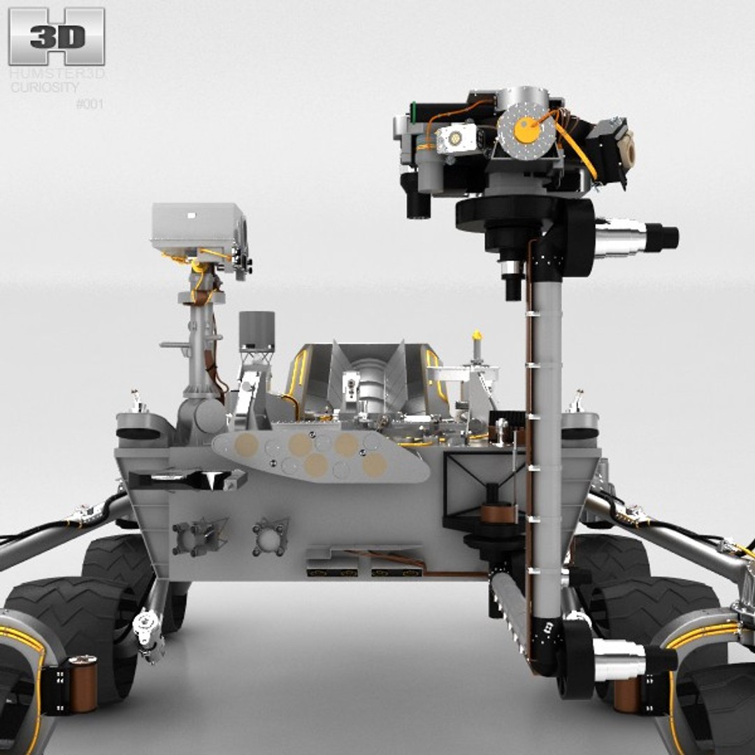 curiosity mars rover 3d model