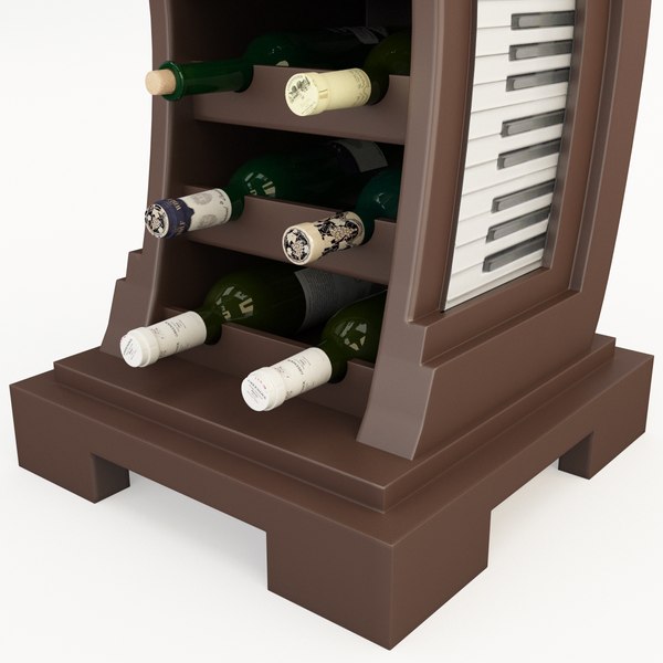 3d model of wine 5 rack