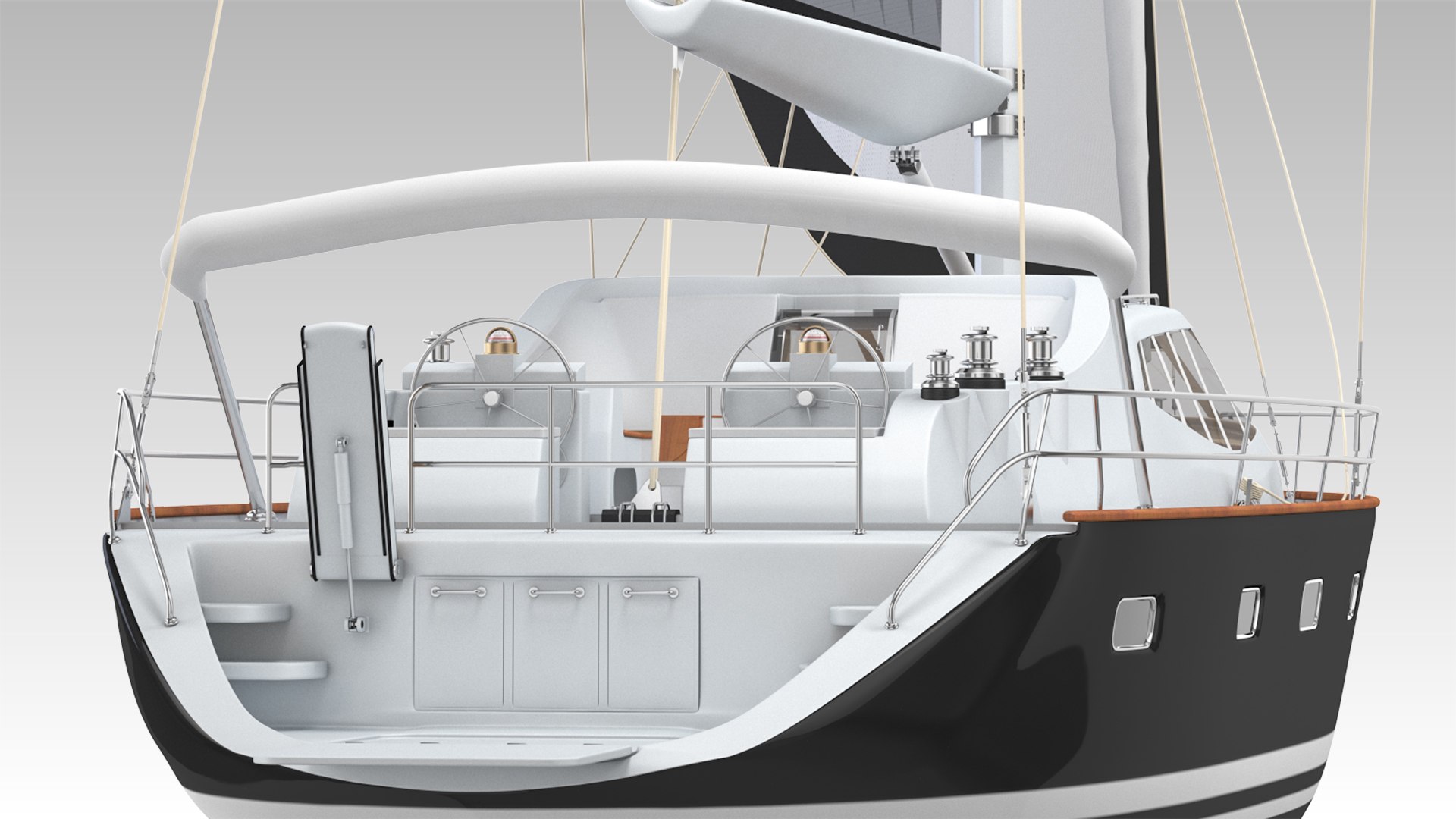 Sailing Motor Boat 3D Model - TurboSquid 1188876