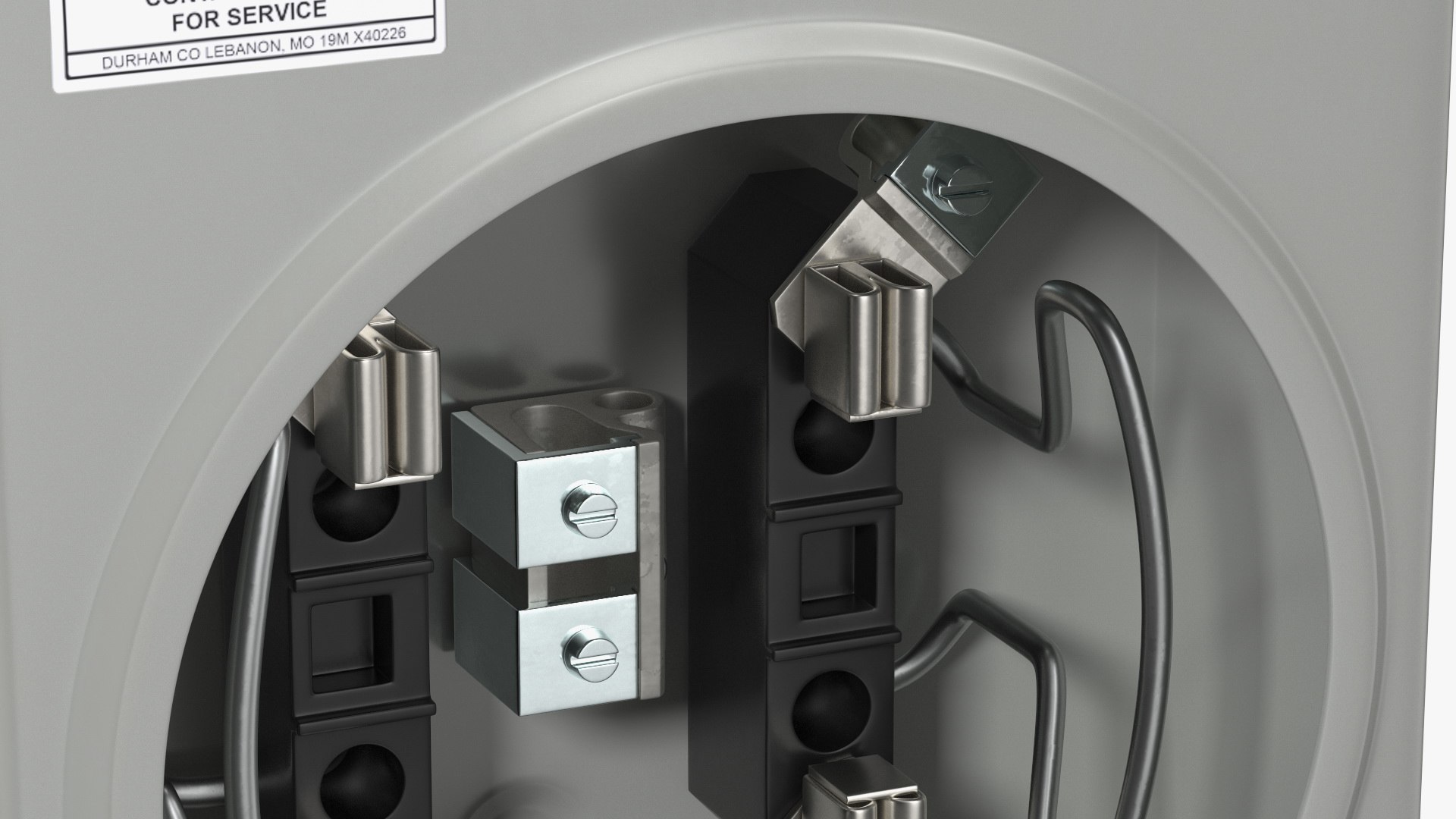 3D Square D Individual Electricity Meter Socket model - TurboSquid 1912581